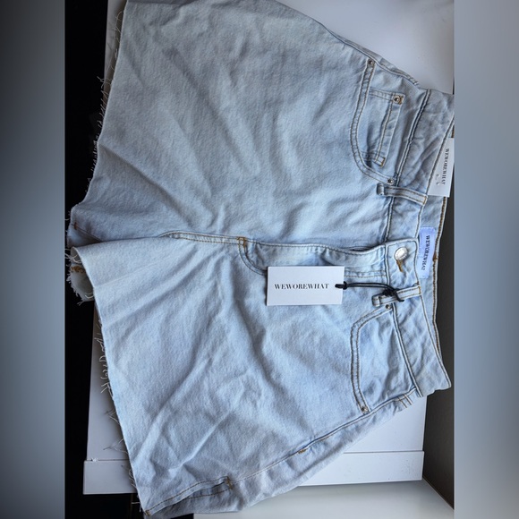WeWoreWhat | Jeans | Weworewhat Light Blue Denim Mini Skirt | Poshmark